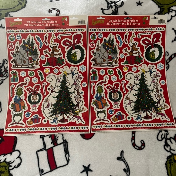 Dr. Seuss | Holiday | The Grinch 28 Window Decoration Set Of 2 | Poshmark
